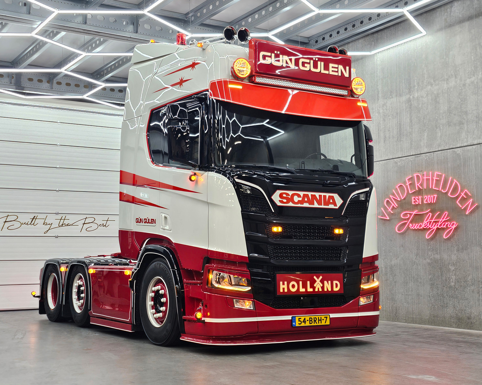 Scania R450 Gun Gulen | Van der Heijden Truckstyling